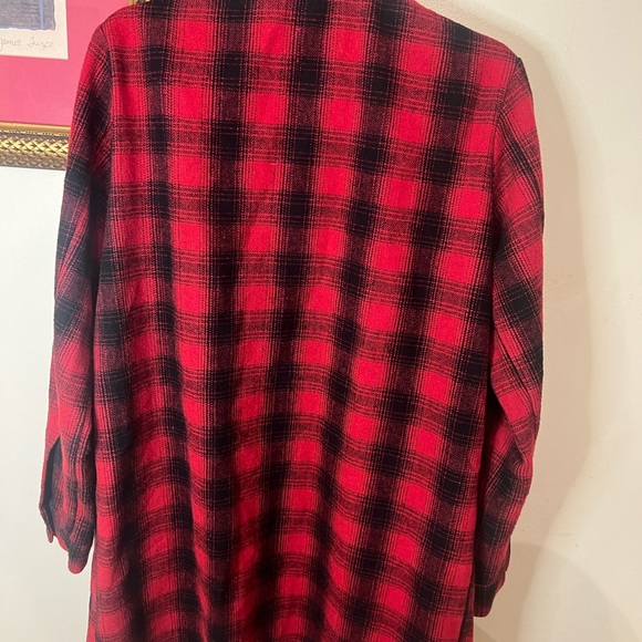 Forever 21 | Jackets & Coats | Forever 2 Plaid Red Long Jacket | Poshmark